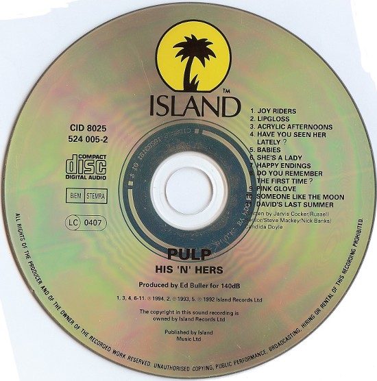 PulpWiki - His 'n' Hers album artwork